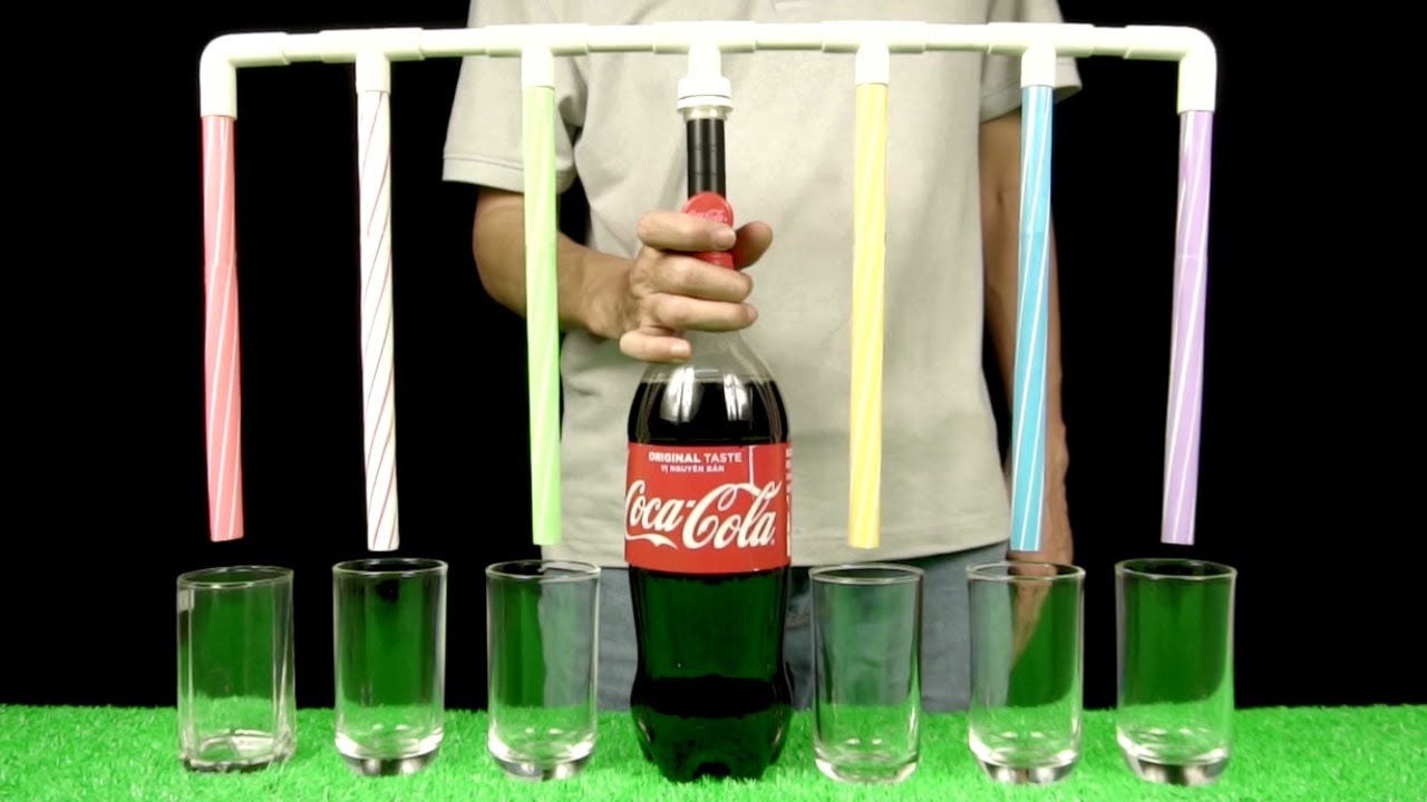 Amazing DIY Mentos Geyser - Super Soda Dispenser 3000! - YouTube