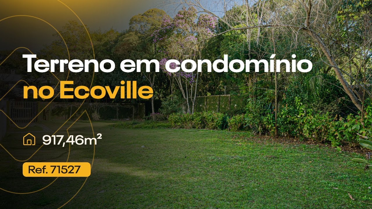 Terreno no condomínio Greenville com 917,46m² privativos, no Ecoville - JOTA8 Imóveis - YouTube