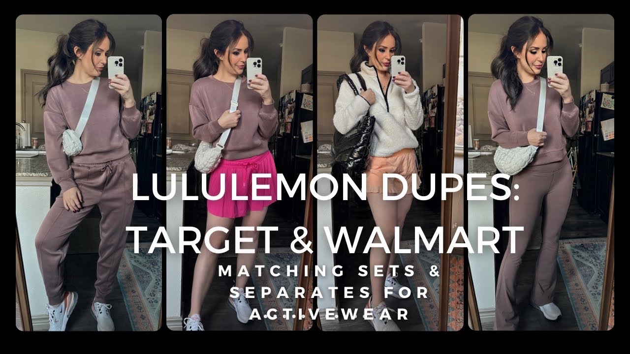 LULULEMON Dupe Set at Target: Sweaters/Leggings/Flares/Shorts/Crossbody ...