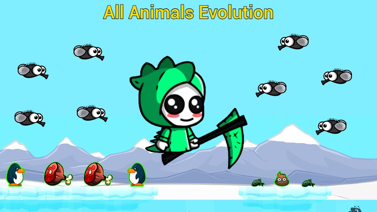 All Animals Evolution With Cute Fighter Dino Reaper (EvoWorld.io) - YouTube
