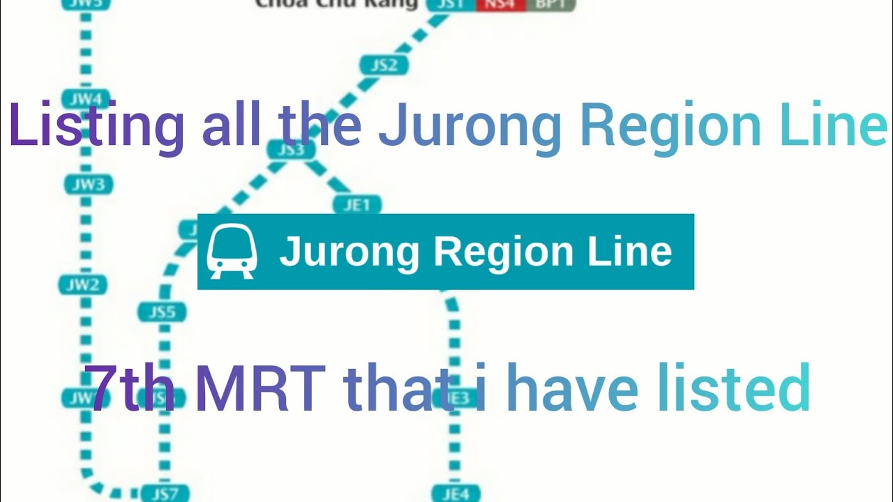 Listing all a Jurong Region Line station - YouTube