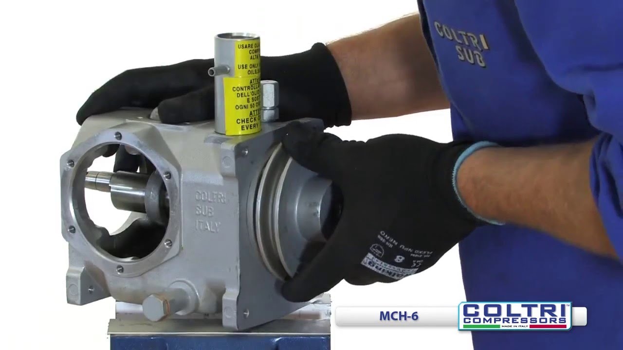 How To Assemble The Crankshaft In A Coltri MCH6 Compressor By Nuvair ...