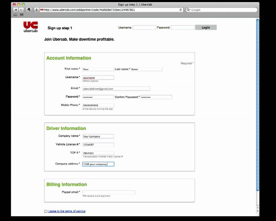 How to: UberCab Partner/Driver Signup - YouTube