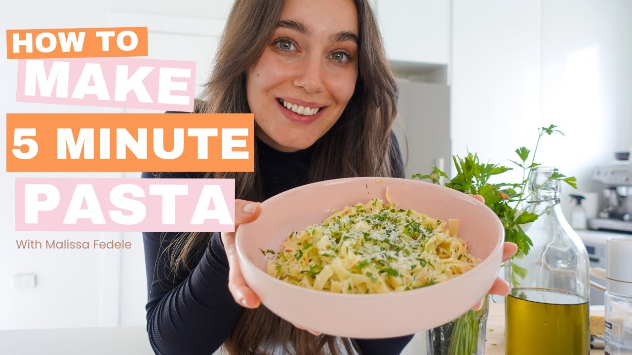 5-MINUTE PASTA RECIPE! QUICK, EASY & YUMMY! With Malissa Fedele - YouTube
