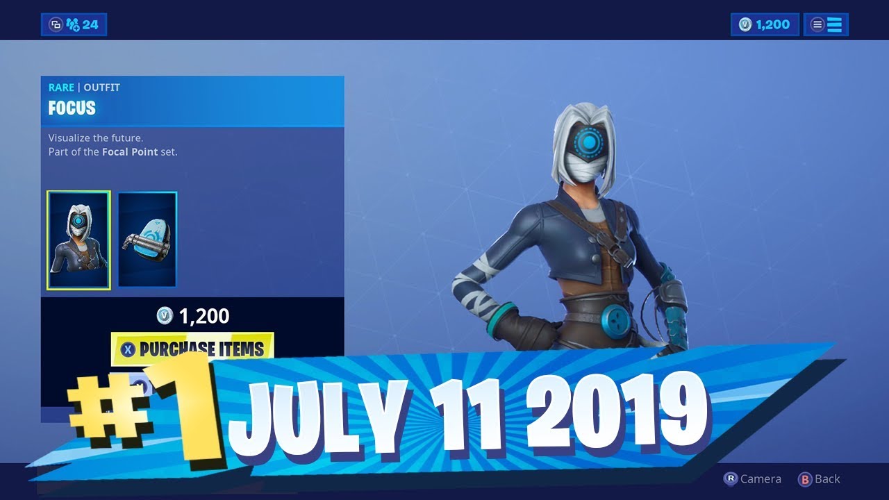 *NEW* FOCUS SKIN Fortnite Daily Item Shop! JULY 11 2019 Fortnite Battle ...