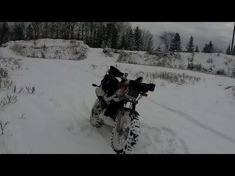 Dual Sport Snow - Yamaha TW200 Dual Sport - YouTube