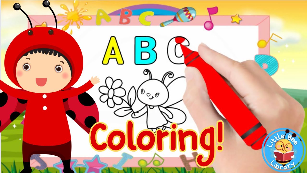 ABC Coloring Preschool & Toddler Learning #educationalvideos - YouTube