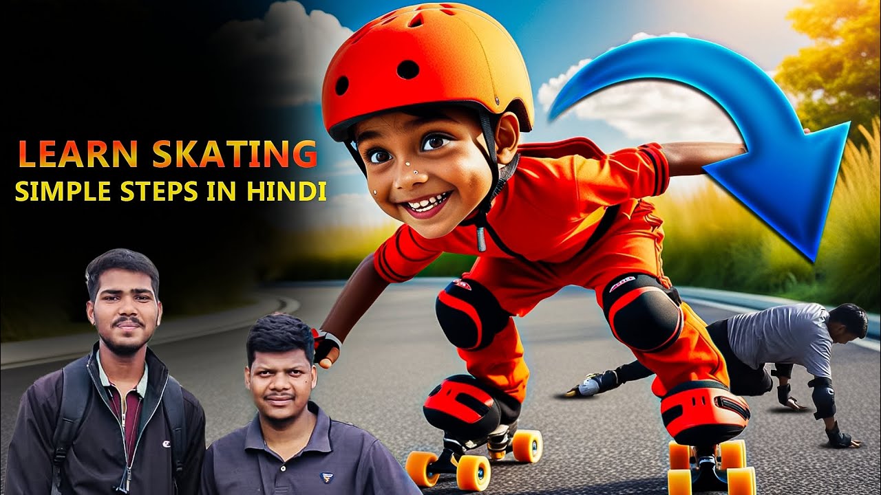 Learn Skating in Simple Steps in Hindi | Beginner India | Inline Skating for Beginners in Hindi ...