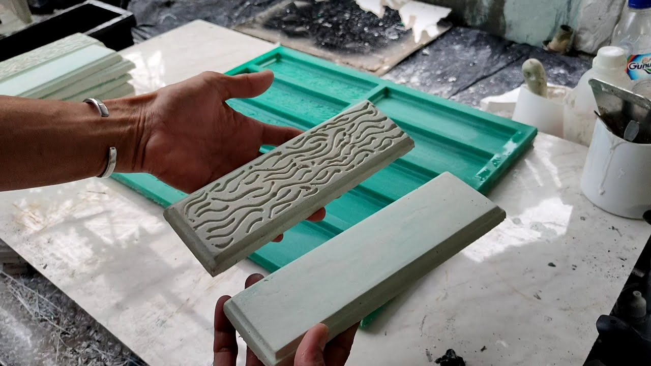 Wall Bricks mold making - YouTube
