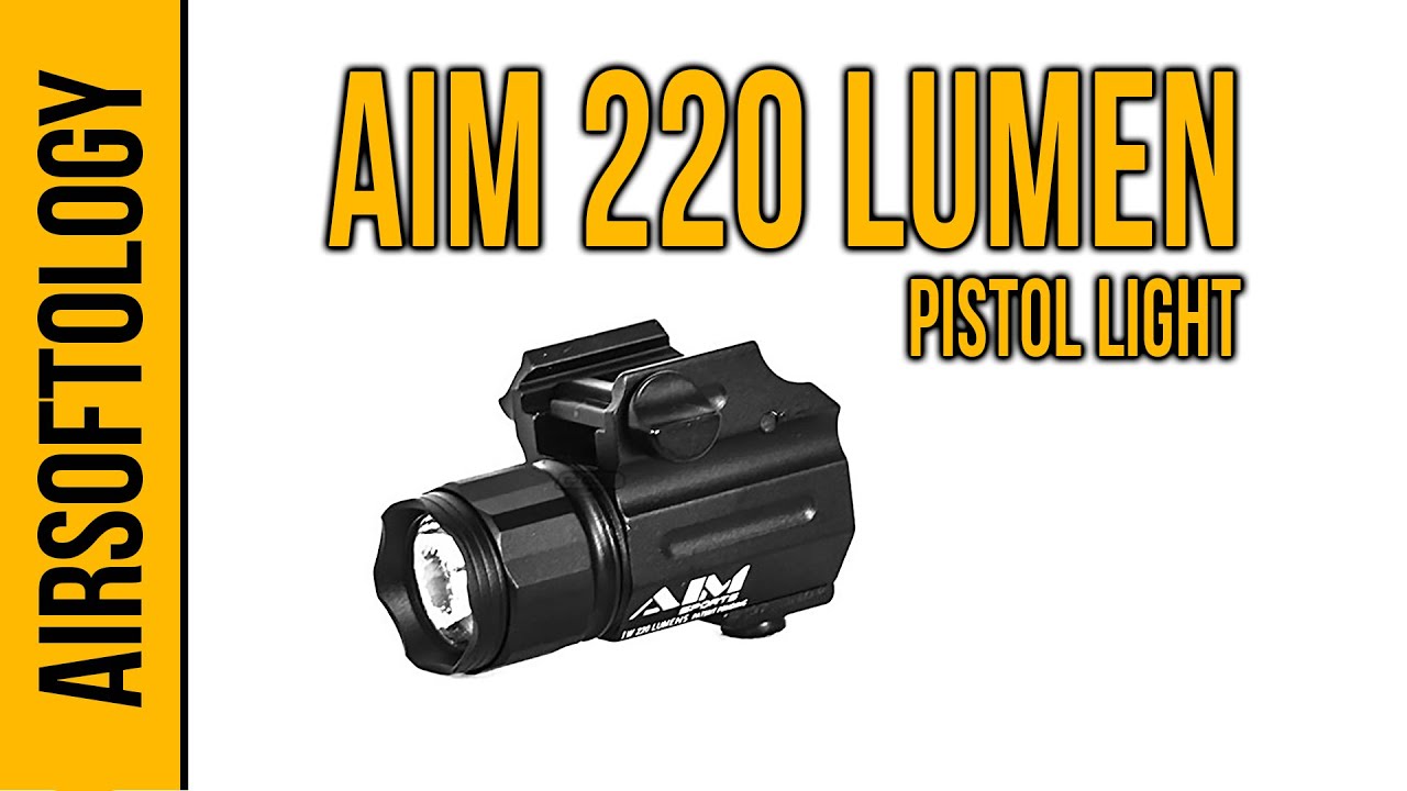 AIM Sports 220 Lumen Sub-Compact Pistol Flashlight | Airsoftology ...