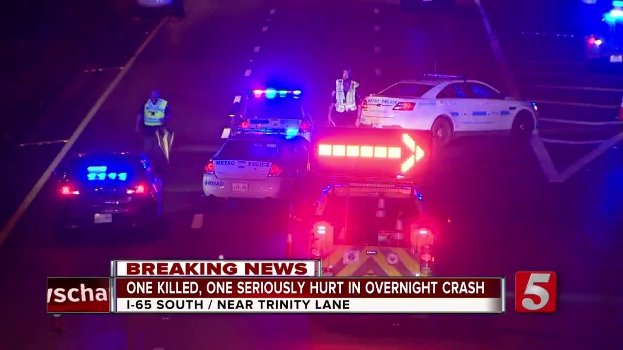 1 killed, another hurt in crash on I-65 South in Nashville - YouTube