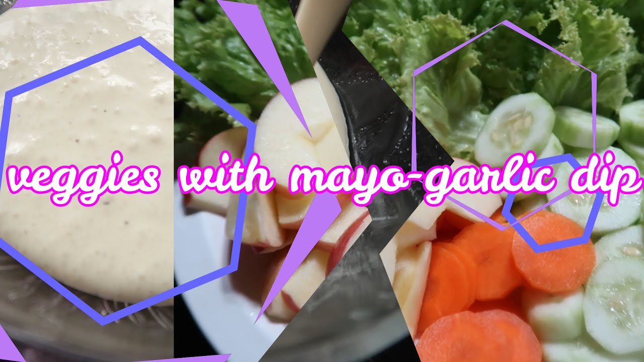 another fruits & veggies mukbang|made garlic sauce/dressing|vegestable ...