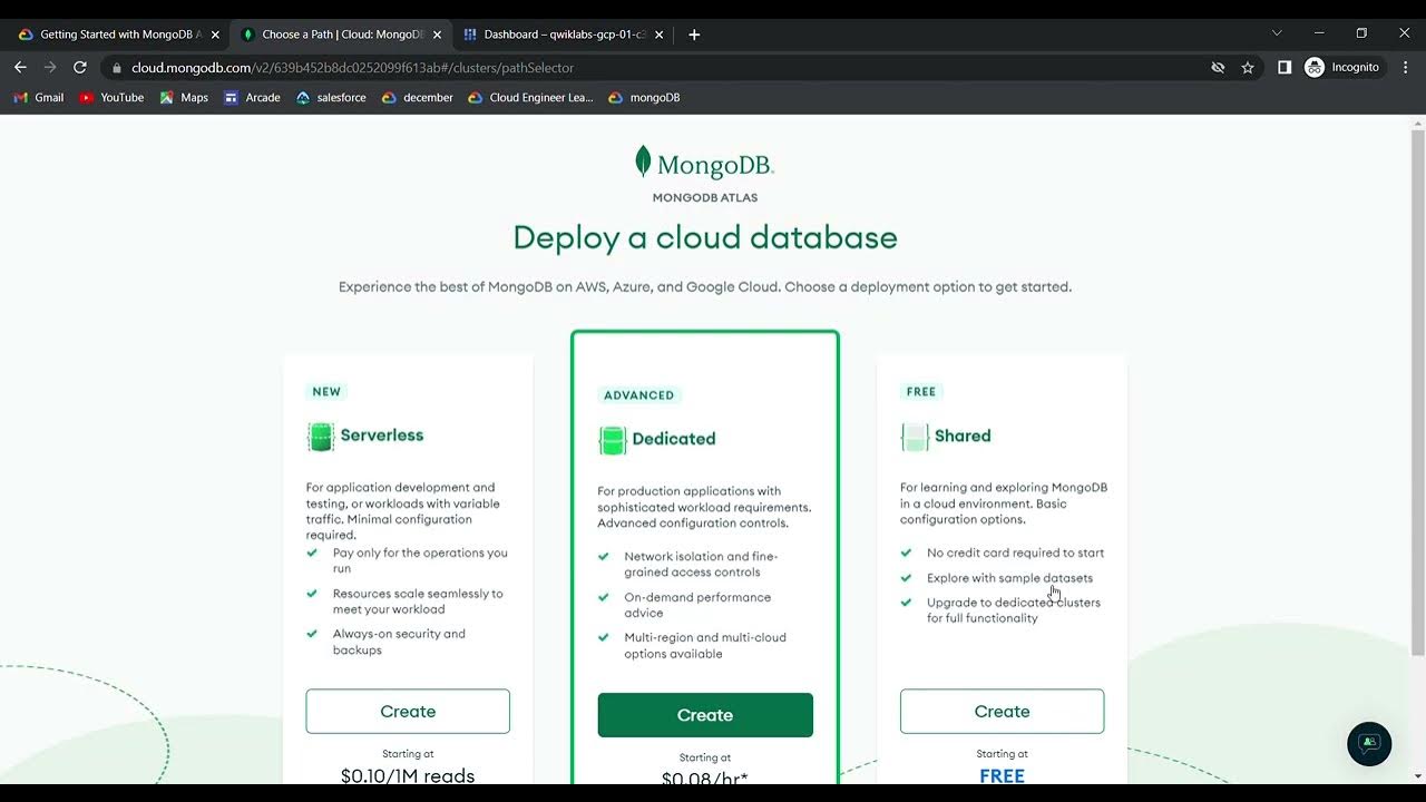 Getting Started with MongoDB Atlas on Google Cloud || MongoDB Atlas on Google Cloud - YouTube