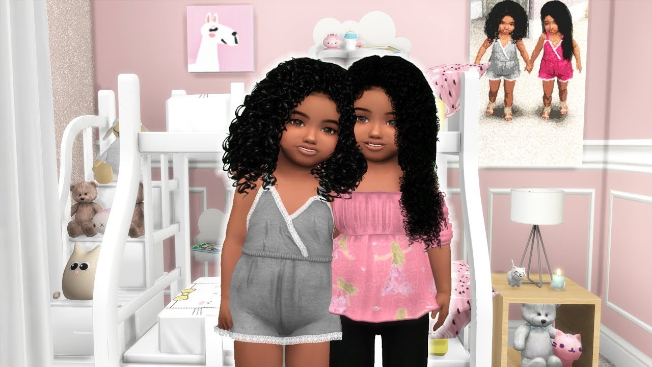 THE CUTEST TWIN TODDLERS BEDROOM MAKEOVER 💕 | THE SIMS 4 - YouTube