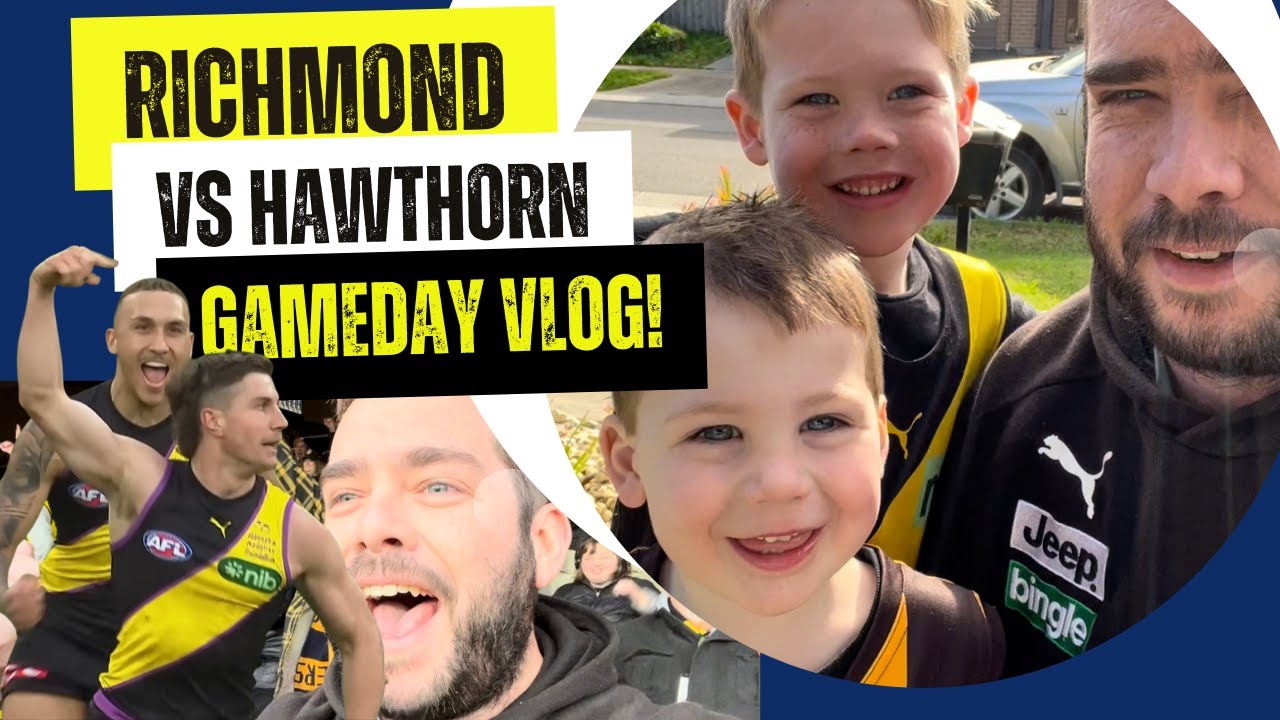Richmond vs Hawthorn Game Day Vlog - Round 19 - YouTube