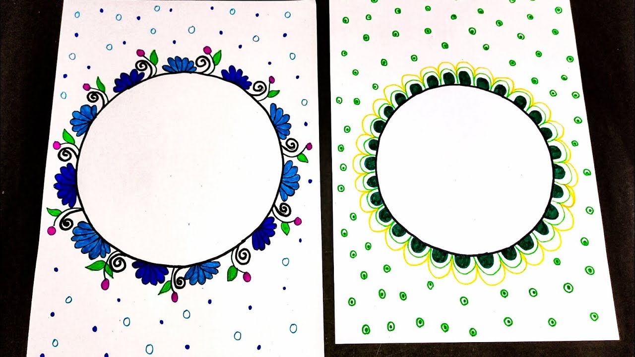 Circle front page design for project/Assignment|| Front page design ️ ...