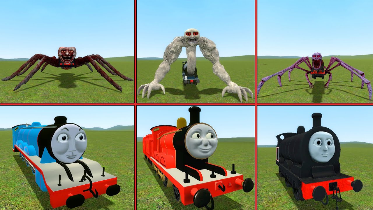 Build a colorful Thomas army in Garry's Mod - YouTube