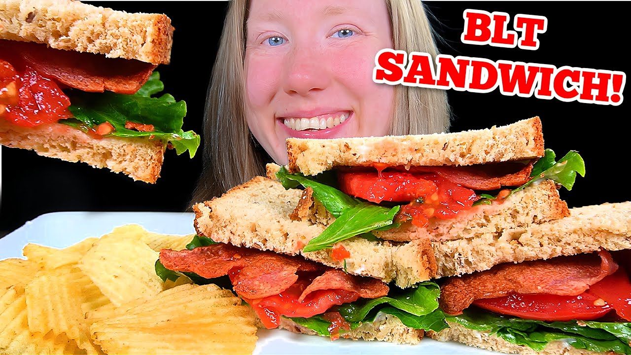 ASMR BLT SANDWICH MUKBANG EATING SOUNDS - YouTube