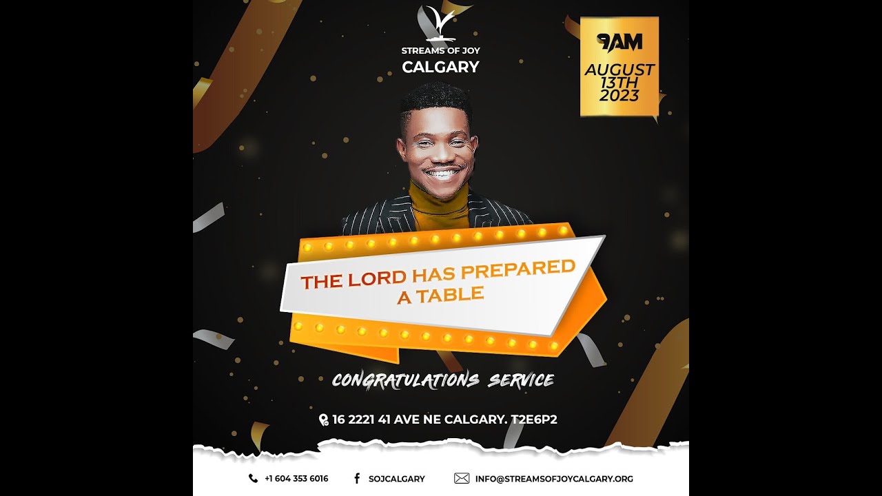 Sunday Service | The Lord has prepared a table (Congratulations) | Aug ...
