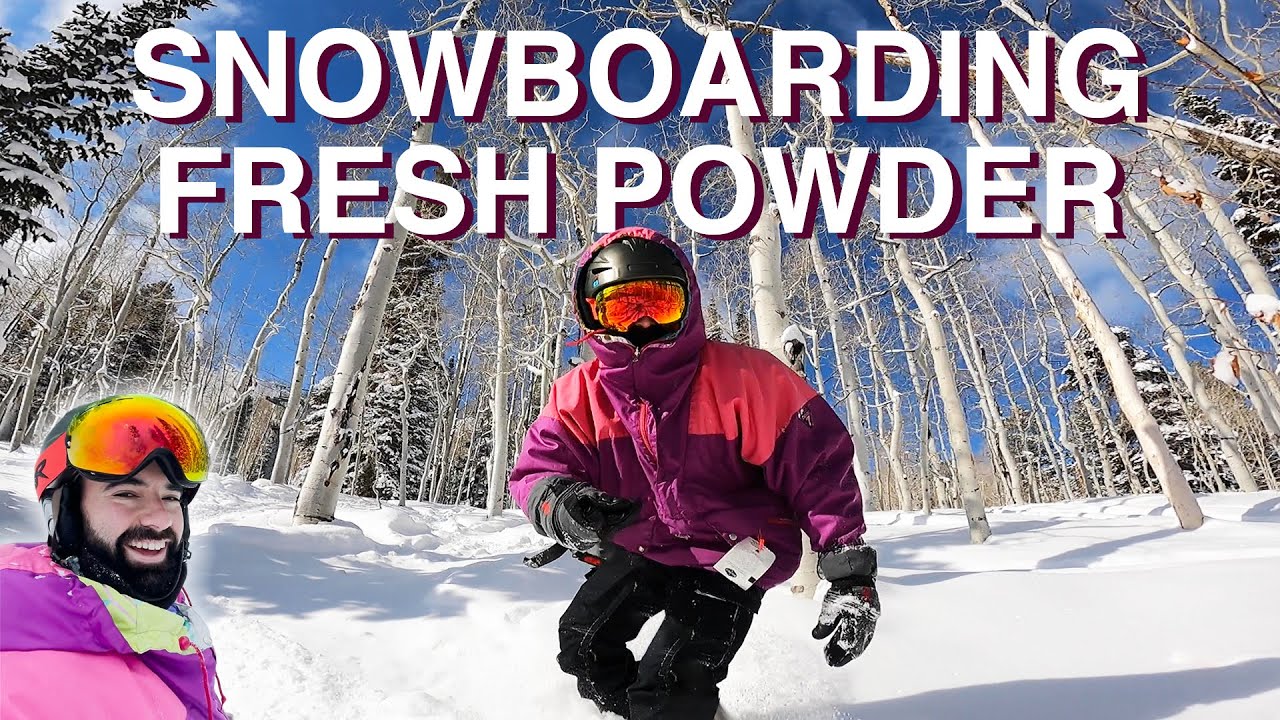 The best feeling in the world: snowboarding fresh powder! - YouTube