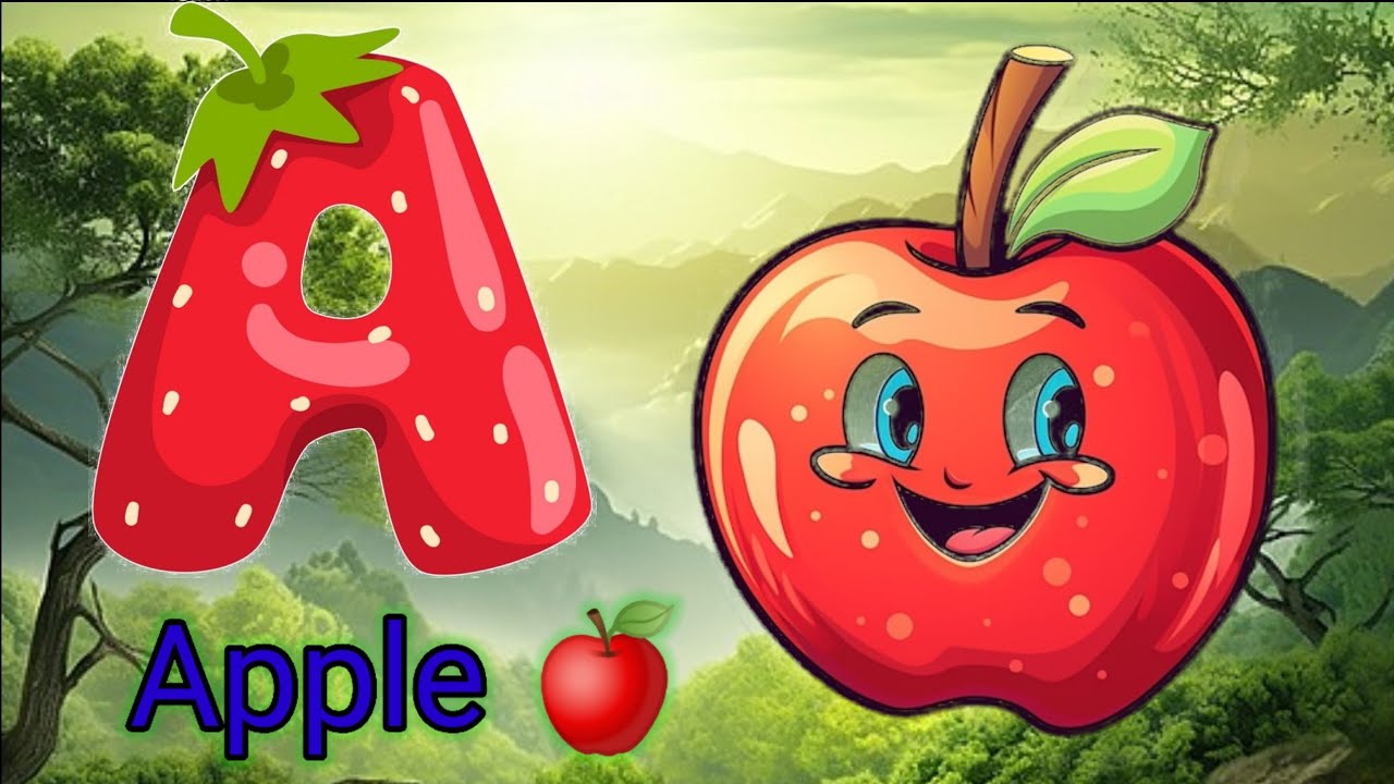 A for Apple | ABC Phonics Song | ABC Song | ABCD | English Alphabet Song |abcd B for Ball | kid ...