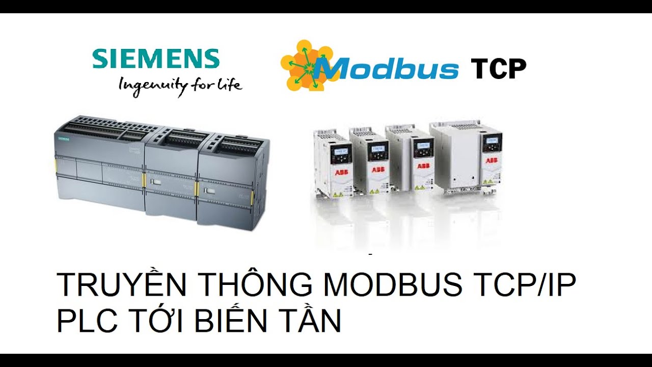 Truyền thông modbus TCP/IP S7 tới biến tần ABB - YouTube
