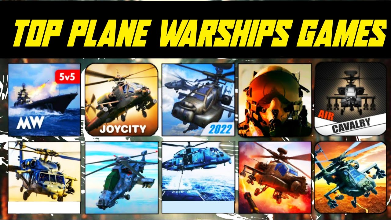 Top 10 Best Warplanes Gunship Mobile Games 2024 (Android,iOS) - YouTube