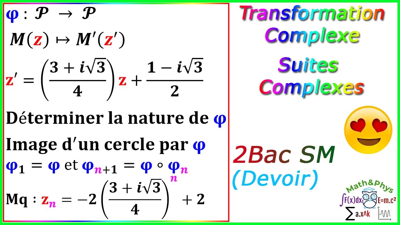 Les Nombres Complexes - Transformations Complexes - Suites Complexes ...