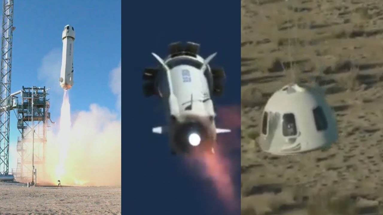 Blue Origin New Shepard NS-10 Launch & Landing Crew Capsule ...