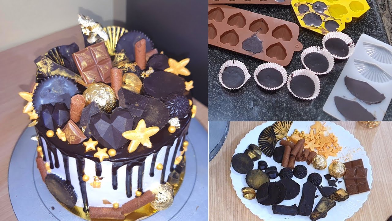 Chocolate Topper Setup On Chocolate Truffle Cake - YouTube