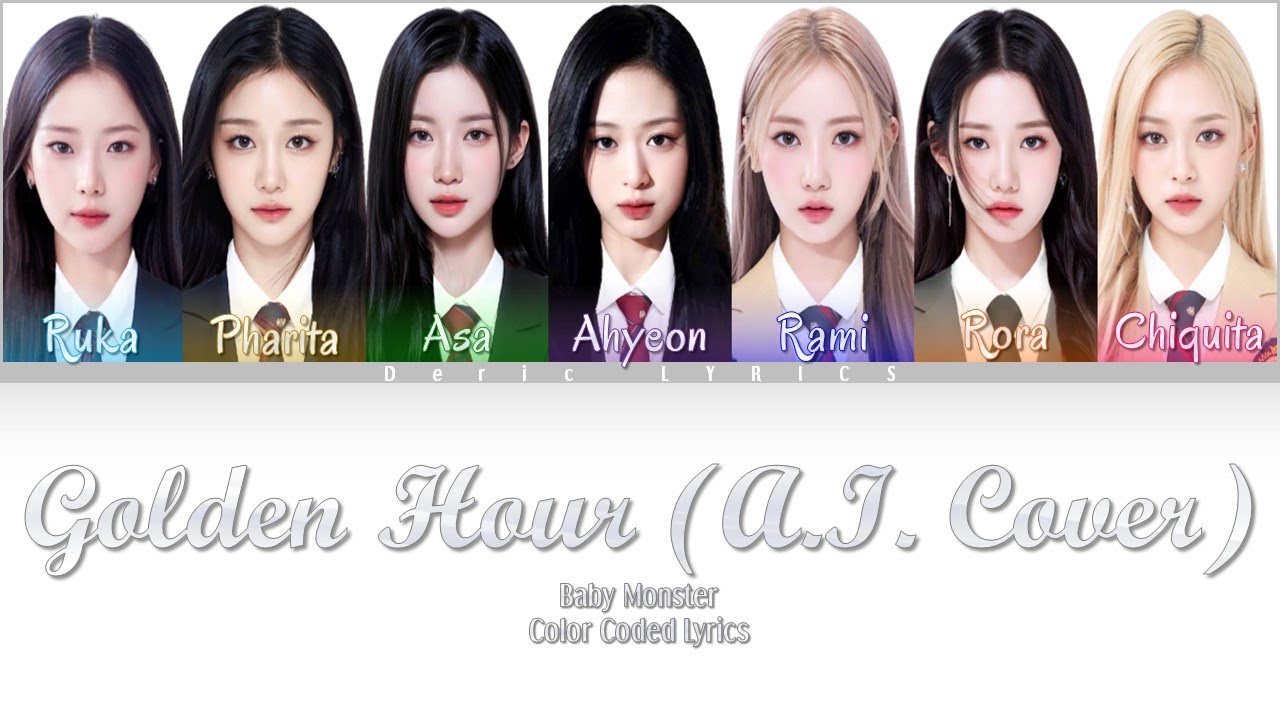 Baby Monster Version (A.I. Cover) - Golden Hour by JVKE (Color Coded ...