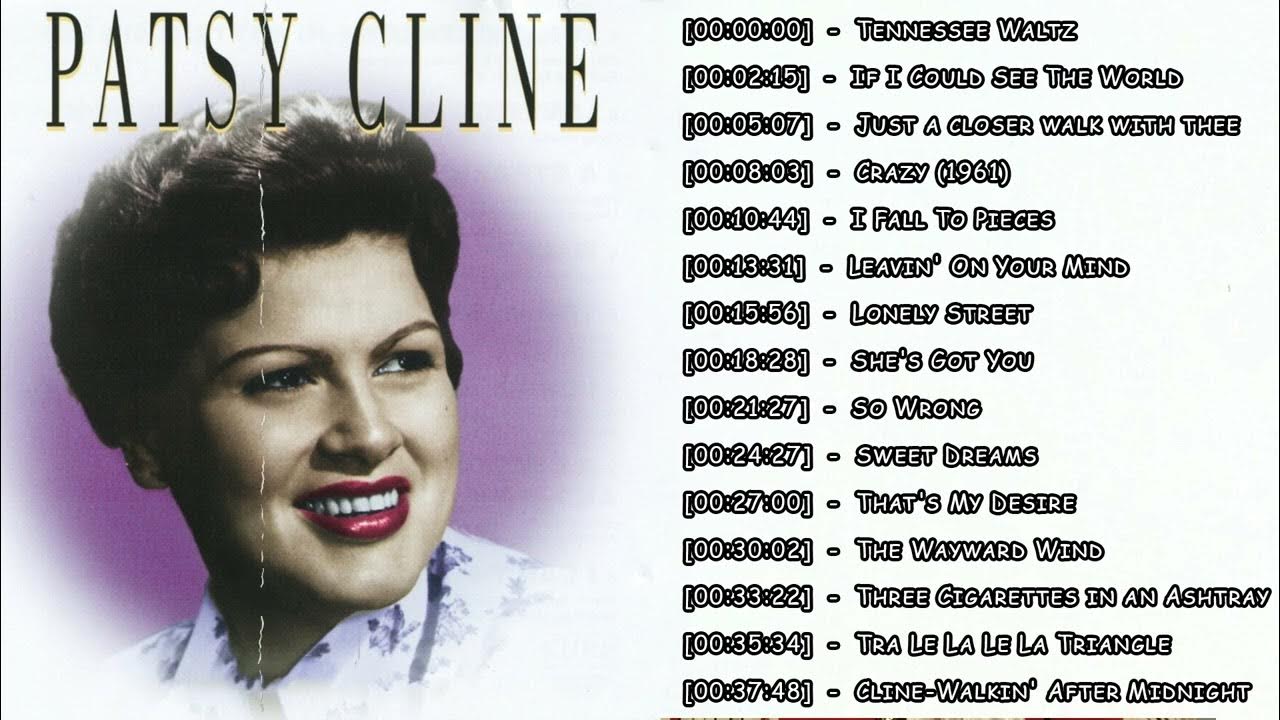Patsy Cline Greatest Hits [Full Album] | Best Country Song Of Patsy ...