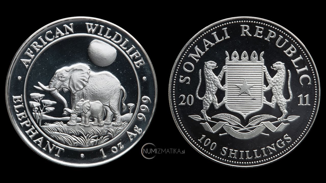 Somali Silver Elephant 1 oz 2011 – African Wildlife Collector’s Edition ...