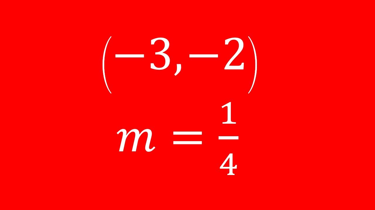 How To Find The Equation Of A Line When Slope And A Point Is Given how-to-find-the-equation-of-a-line-when-slope-and-a-point-is-given