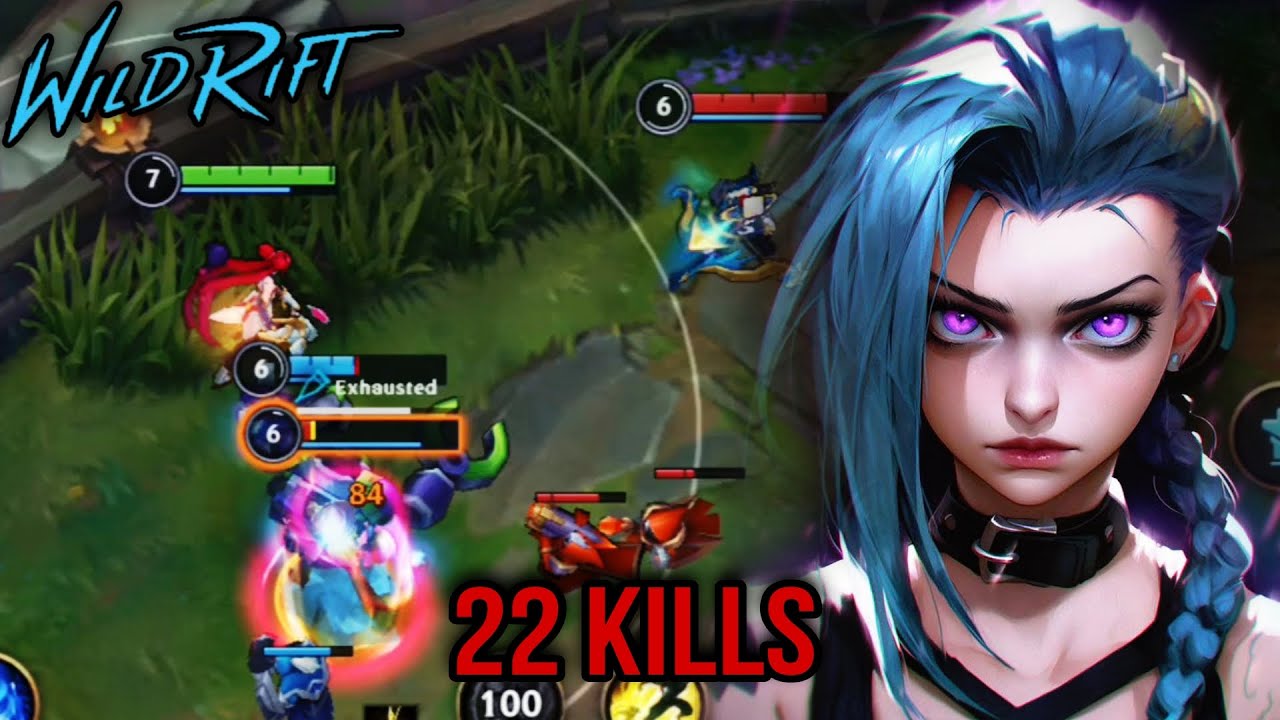 WILD RIFT: 22 KILLS‼️ JINX + BLITZCRANK BEST COMBO IN DUO LANE⁉️ - YouTube