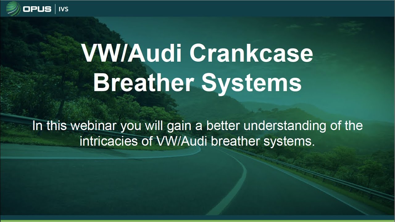 VW/Audi Crankcase Breather Systems Training - YouTube