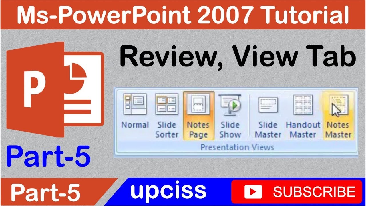Ms PowerPoint 2007 Tutorial Part 5 - YouTube