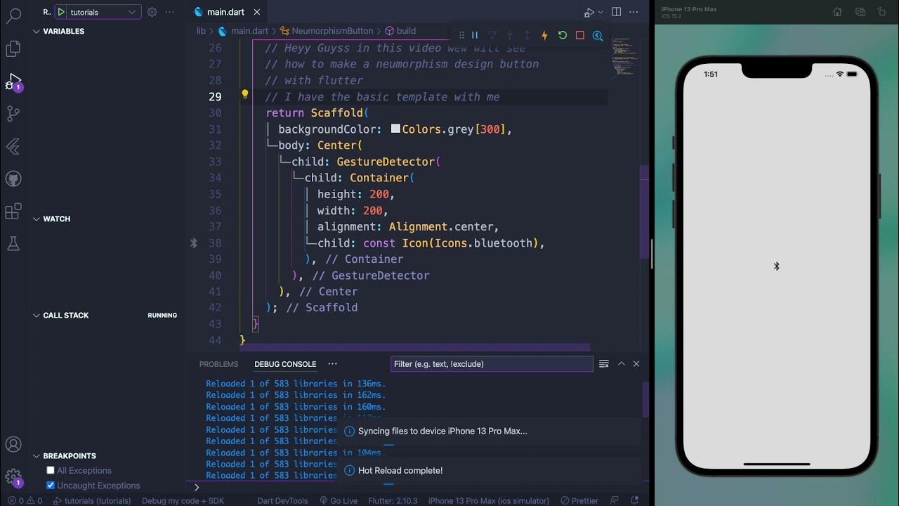 Flutter: Create a Neumorphism Design Button - YouTube