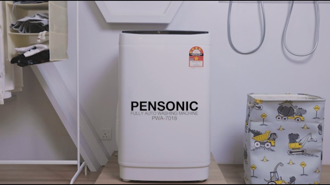 Pensonic Fully Automatic Washing Machine PWA-7018 - YouTube