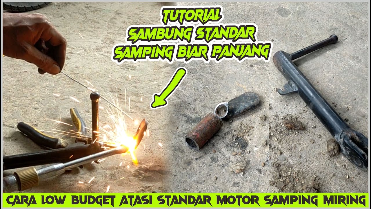 CARA SAMBUNG STANDAR SAMPING BIAR PANJANG - YouTube