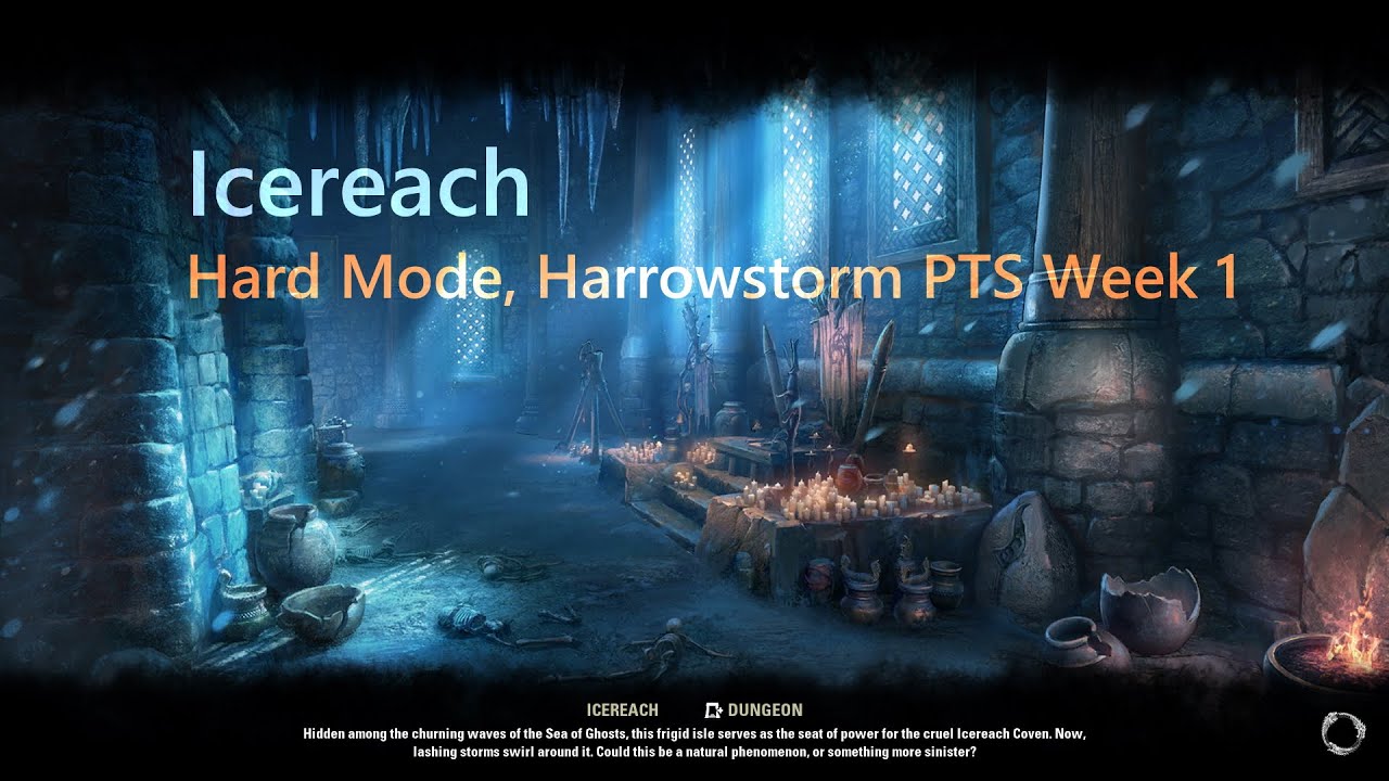 ESO - Veteran Icereach - Hard Mode - Harrowstorm/U25 PTS Week 1 - YouTube