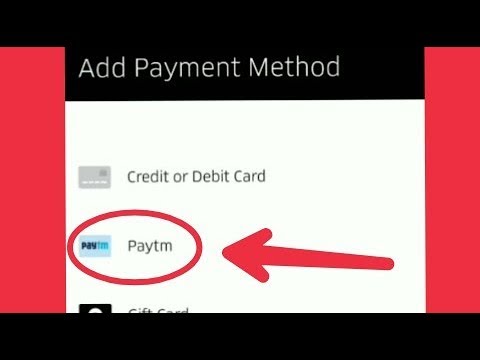 Add Payment Method In Uber || Paytm Credit or Debit And Gifts Card - YouTube