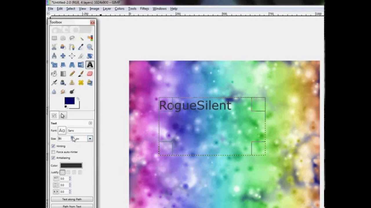 Gimp Tuts: Sparkle wallpaper - YouTube