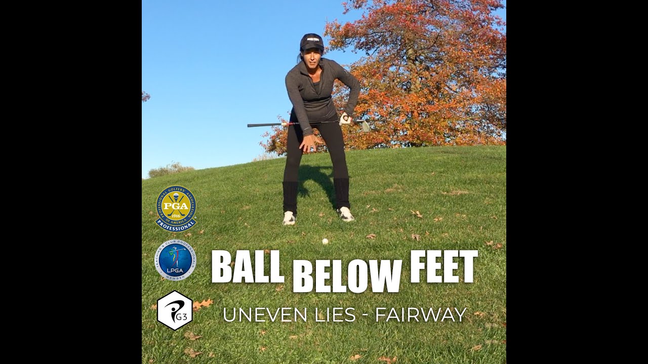 MORE PARS #shorts GOLF TIP: BALL BELOW FEET (from the fairway) - YouTube