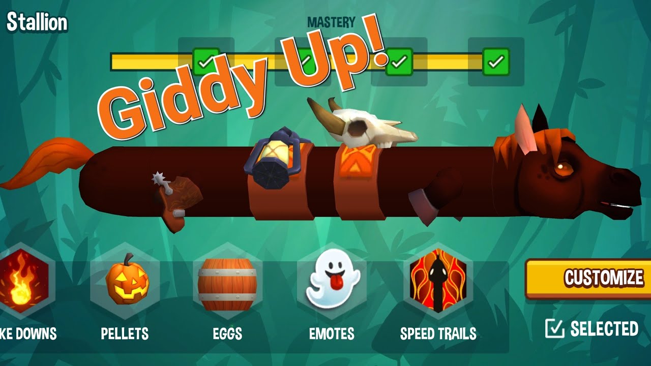 Giddy up! Giddy up! With Stallion snake game play. 🐴 - YouTube