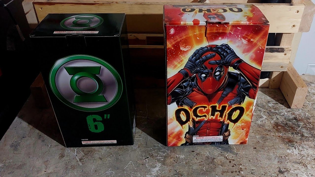 Salute Canister Shell Comparison 6" Vs 8" - YouTube