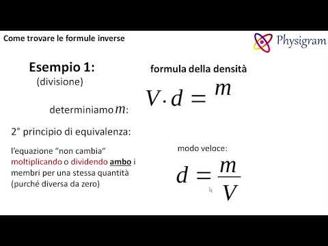 Le formule inverse: caso della divisione - YouTube
