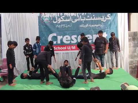 Human Pyramid Formation by Crescent High School student.. amazing ...