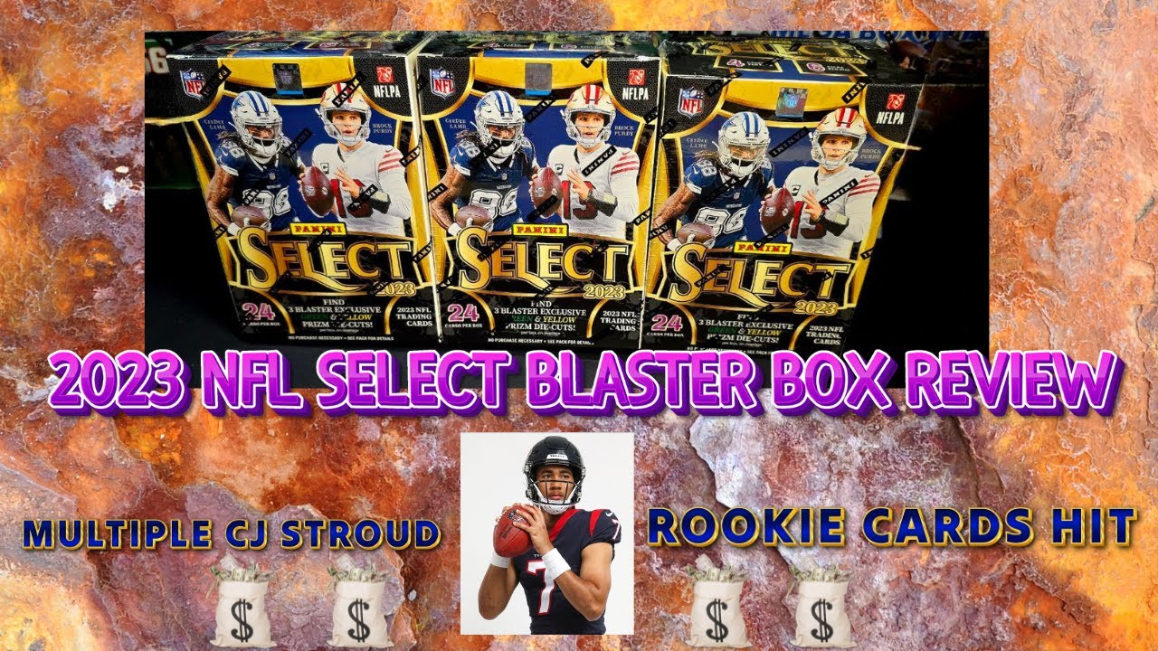 2023 NFL 🏈 Select Blaster Box Review. CJ Stroud 💰💰 hits and more 🔥🔥 ...