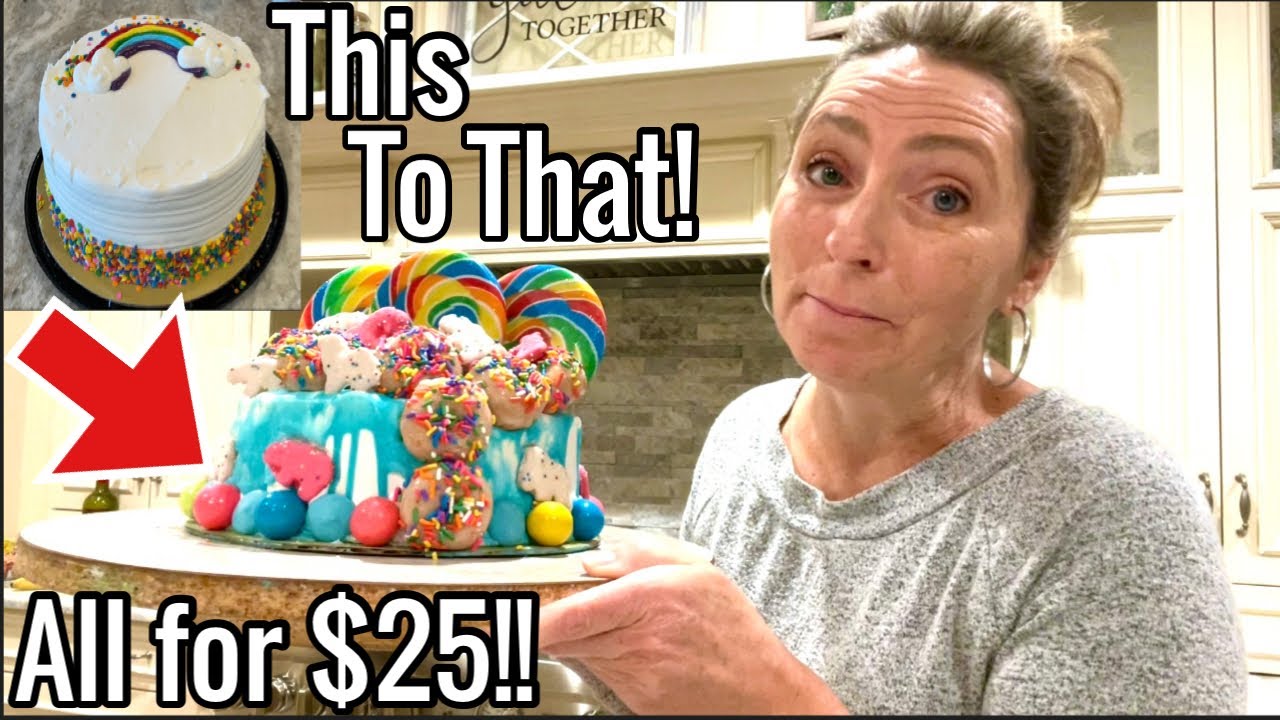 $25 EASY KIDS BIRTHDAY GROCERY STORE CAKE TRANSFORMATION // YOU COULD ...